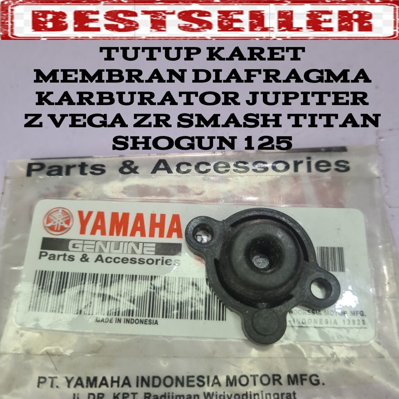 TUTUP PLASTIK KARET MEMBRAN DIAFRAGMA KARBURATOR JUPITER Z VEGA ZR SMASH TITAN SHOGUN 125 ...