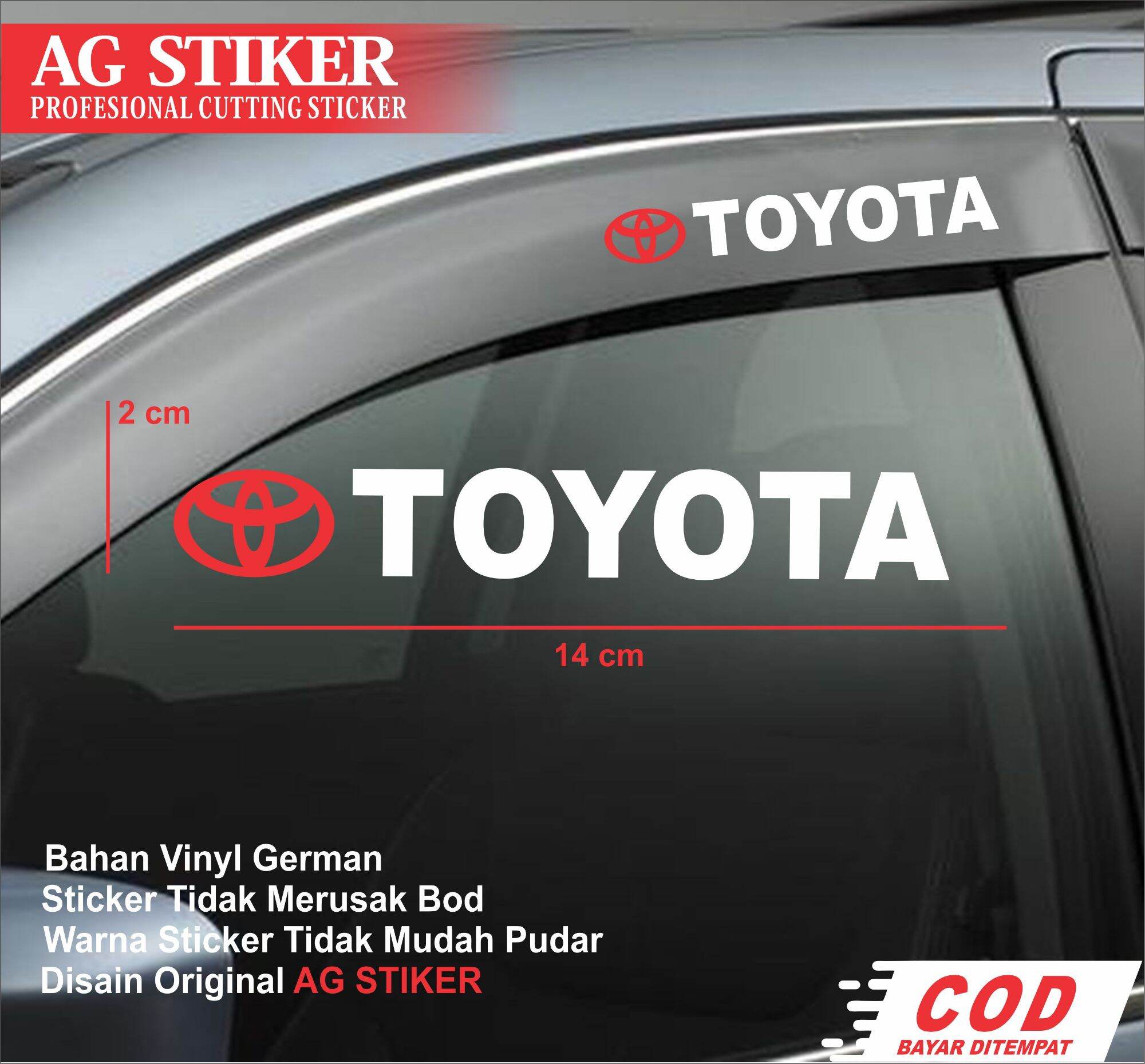 Stiker TOYOTA Talangan Mobil sticker cutting | Lazada Indonesia