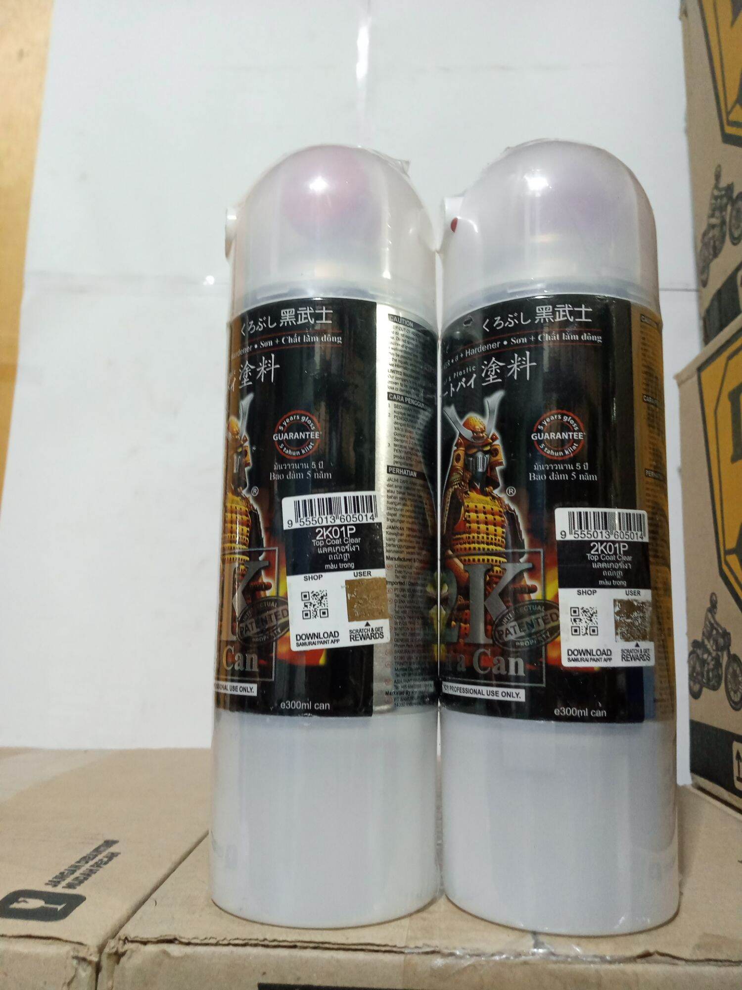 Pilok Pilox Cat Samurai 2K01P Top Coat Clear 300ml Cat Semprot Samurai ...