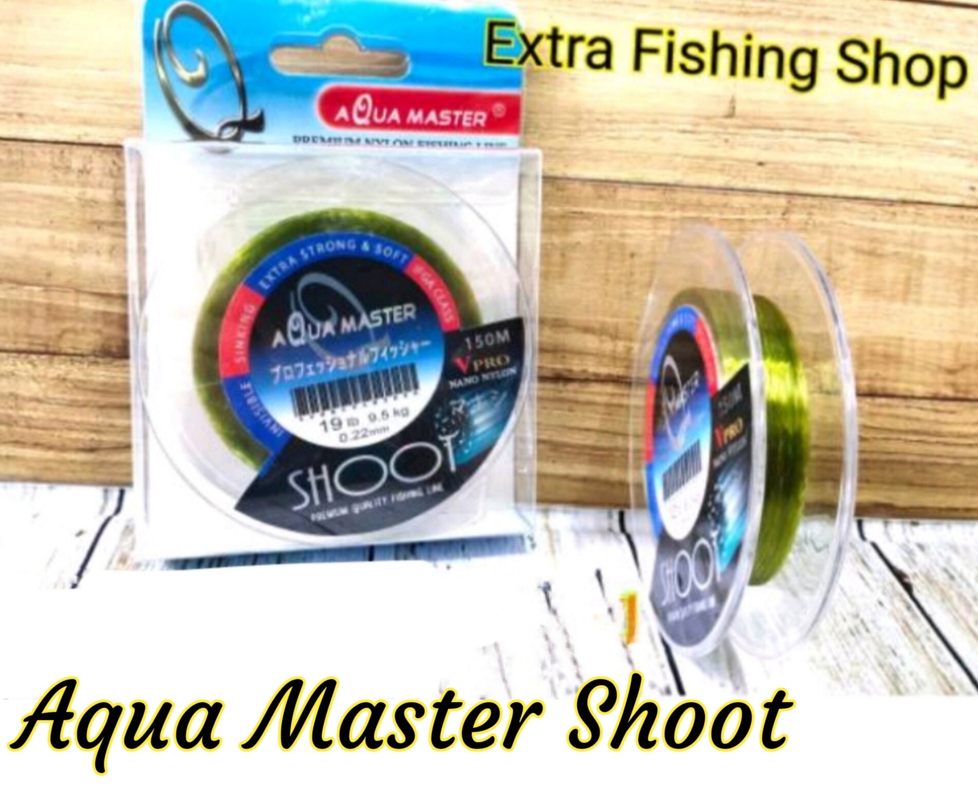 SENAR AQUA MASTER SHOOT EXTRA STRONG SINKING INVISIBLE || Warna Hijau ...