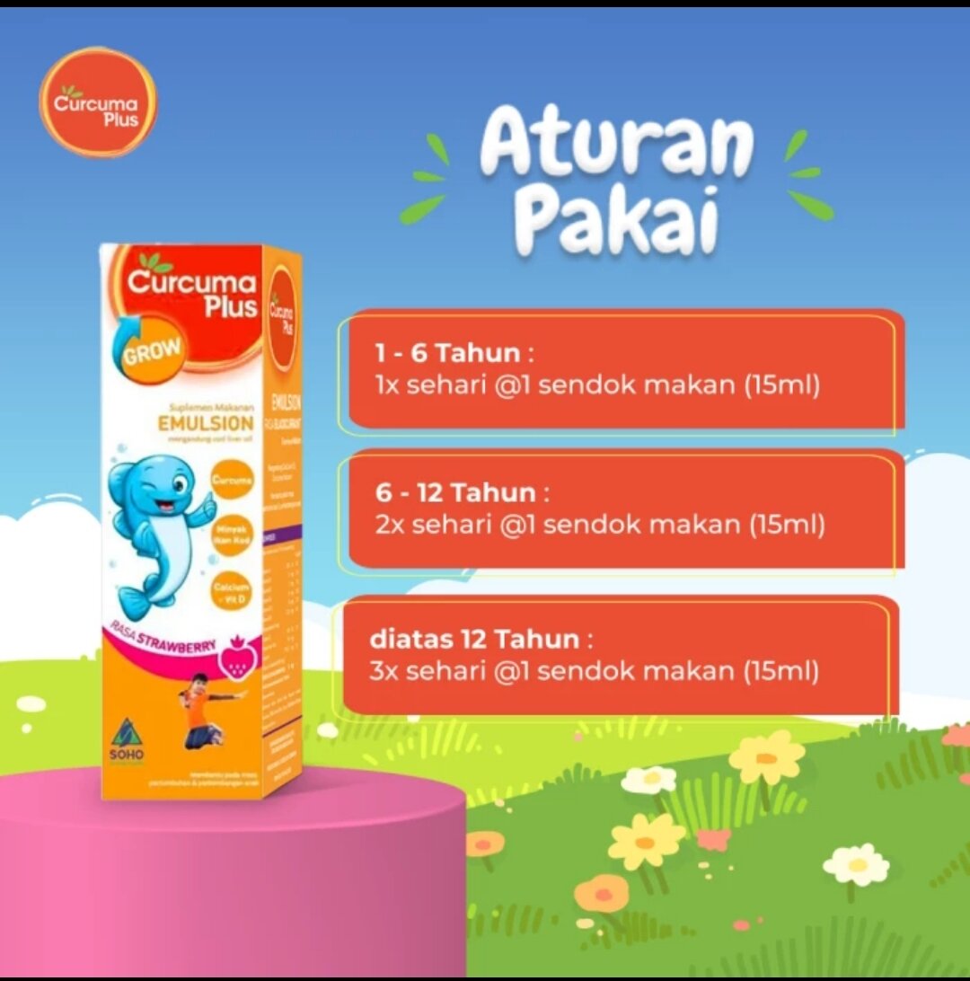 Curcuma plus Emulsion Strawberry 200ml | Lazada Indonesia