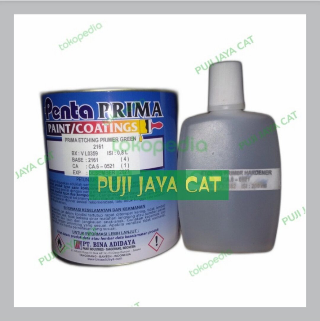 ETCHING PRIMER CAT DASAR BESI GALVANIS ALUMINIUM 1Lt set Penta Prima ...