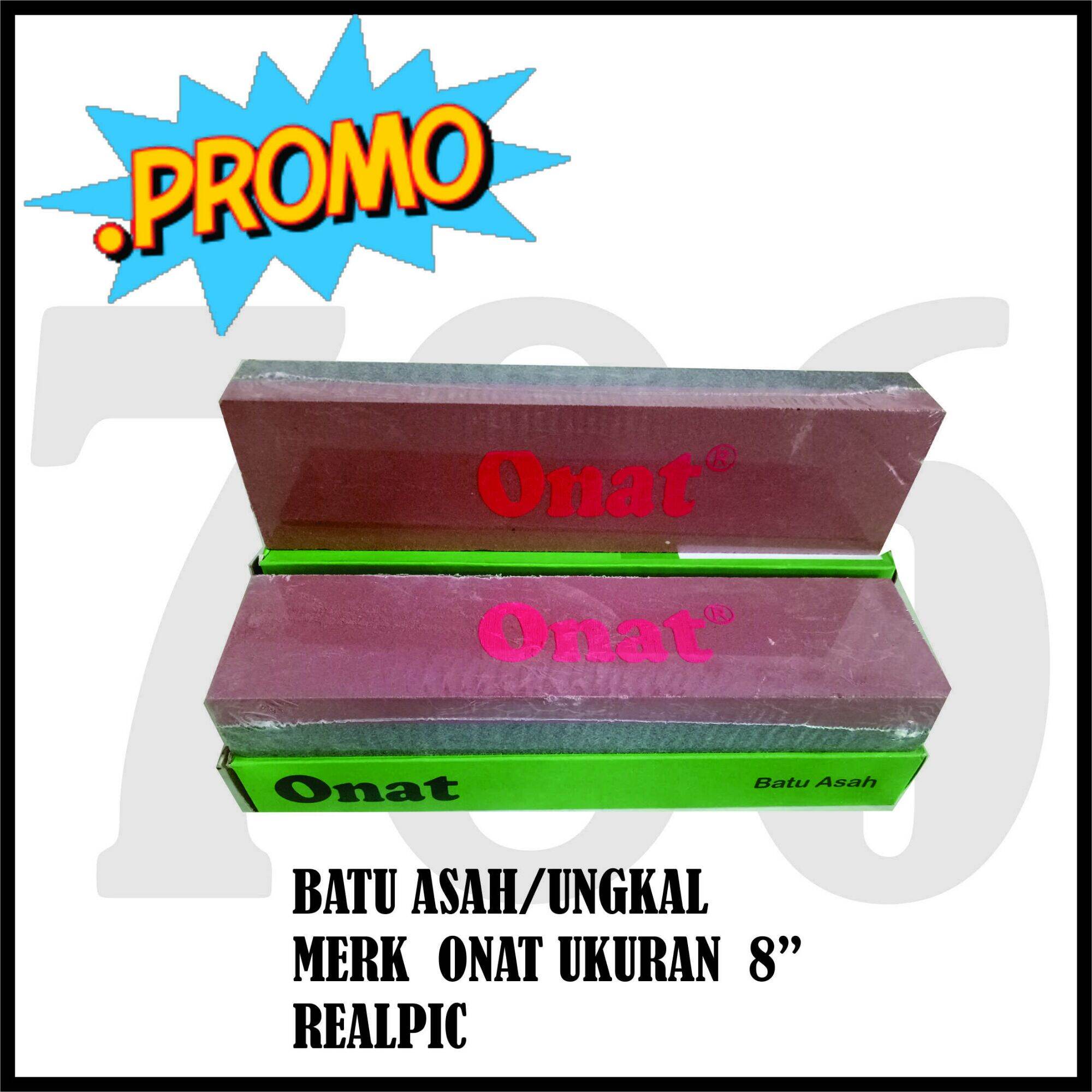 batu asah kasar dan halus merk onat ukuran 8" asahan pisau clurit ...