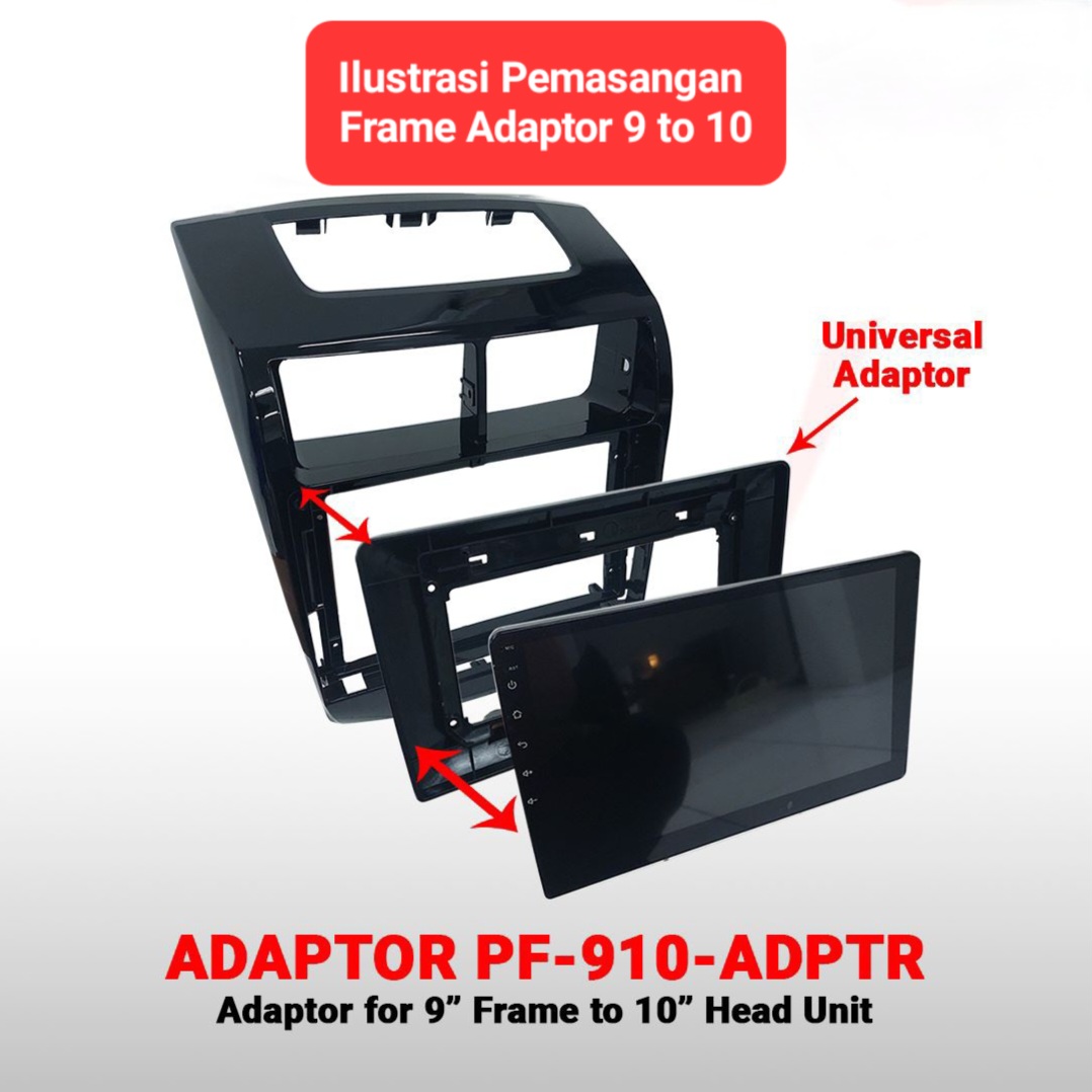 Frame Adaptor 9 inch ke 10 inch Head Unit | Lazada Indonesia