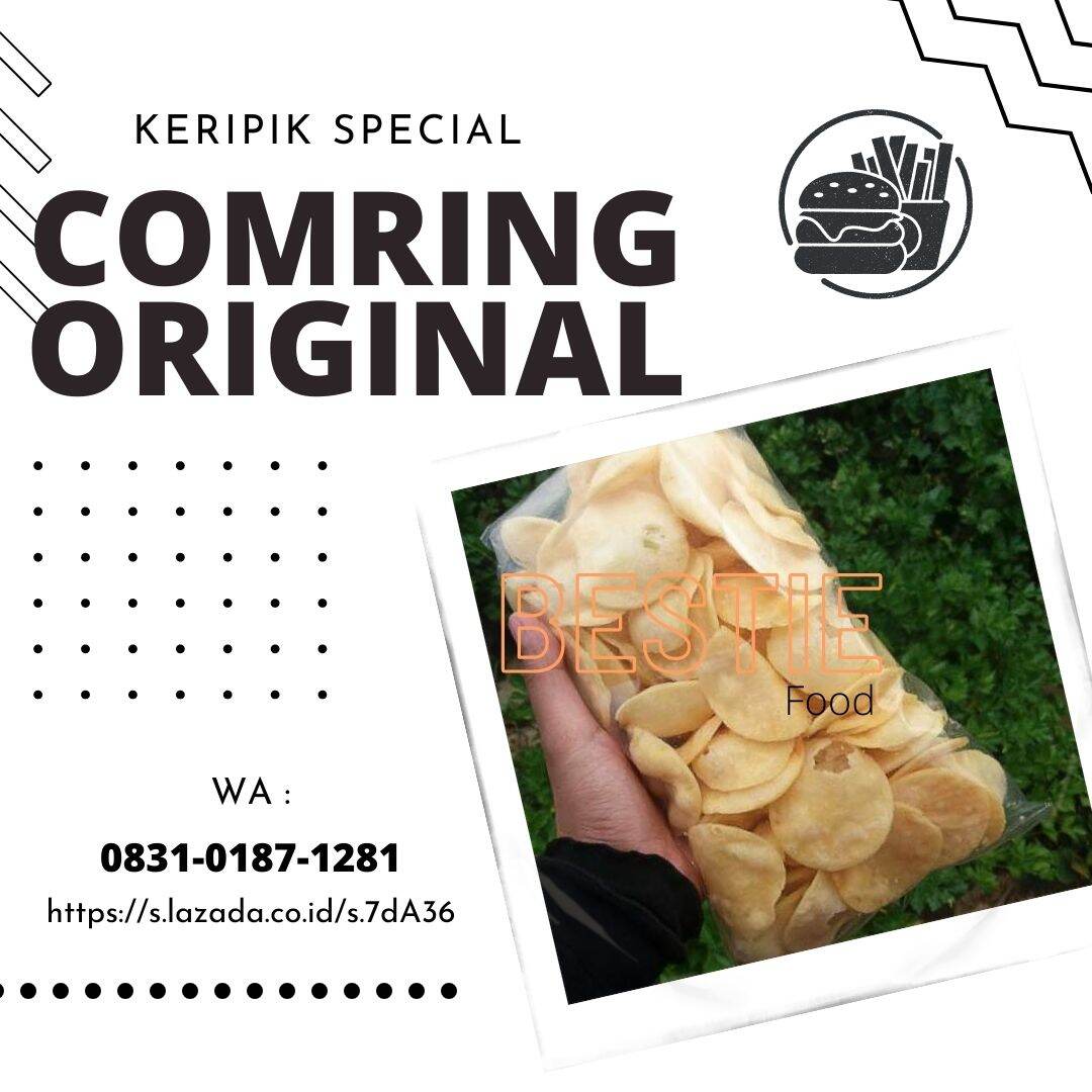Keripik COMRING Rasa ORIGINAL enak dan gurih ! Kemasan 200 Gr | Spesial ...