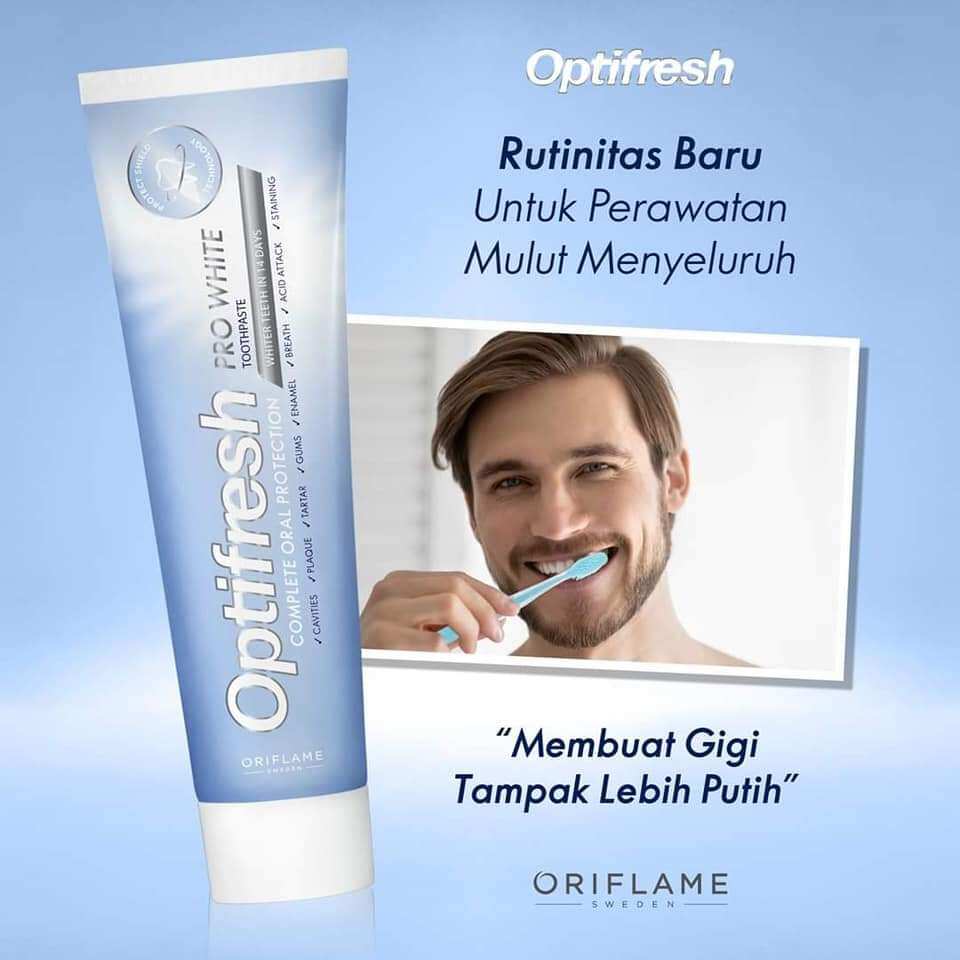pasta gigi optifresh pro white toothpaste 100g | Lazada Indonesia