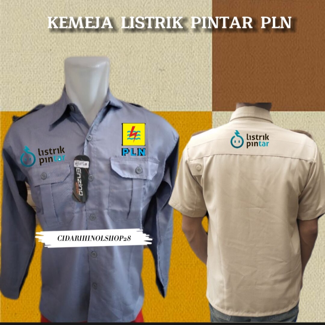 KEMEJA LISTRIK PINTAR SERAGAM PLN #PLN #LISTRIKPINTAR | Lazada Indonesia