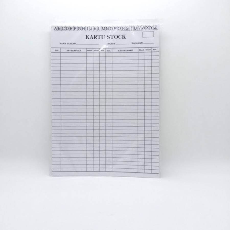 Kartu Stok / Kartu Persediaan Barang / Kartu stock bamboo | Lazada ...