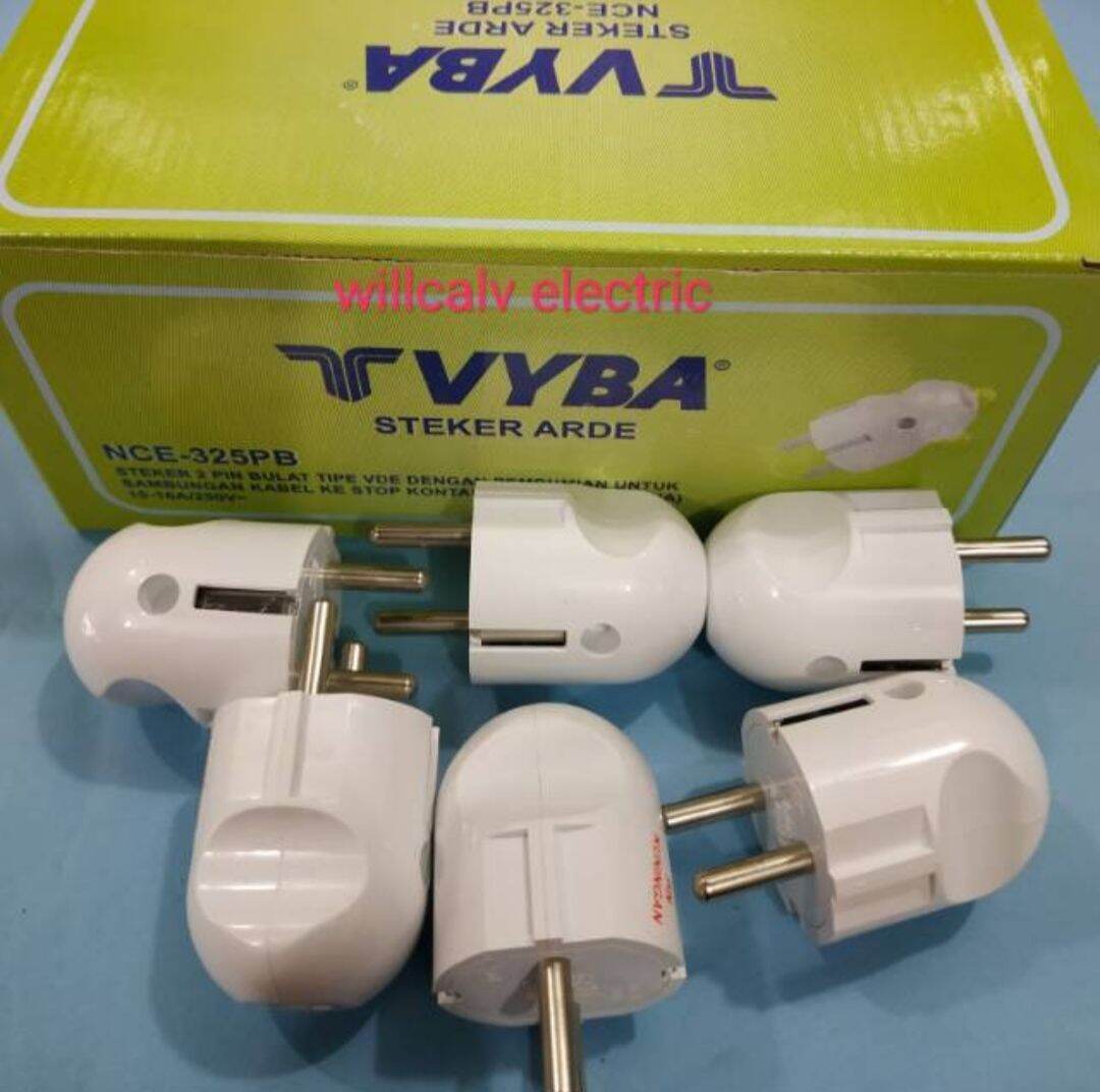STEKER ARDE VYBA / STEKER BULAT VYBA / COLOKAN LISTRIK BULAT VYBA | Lazada Indonesia