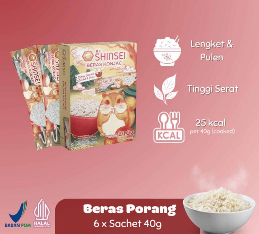 Shinsei Beras Konjac Box 240g | Lazada Indonesia