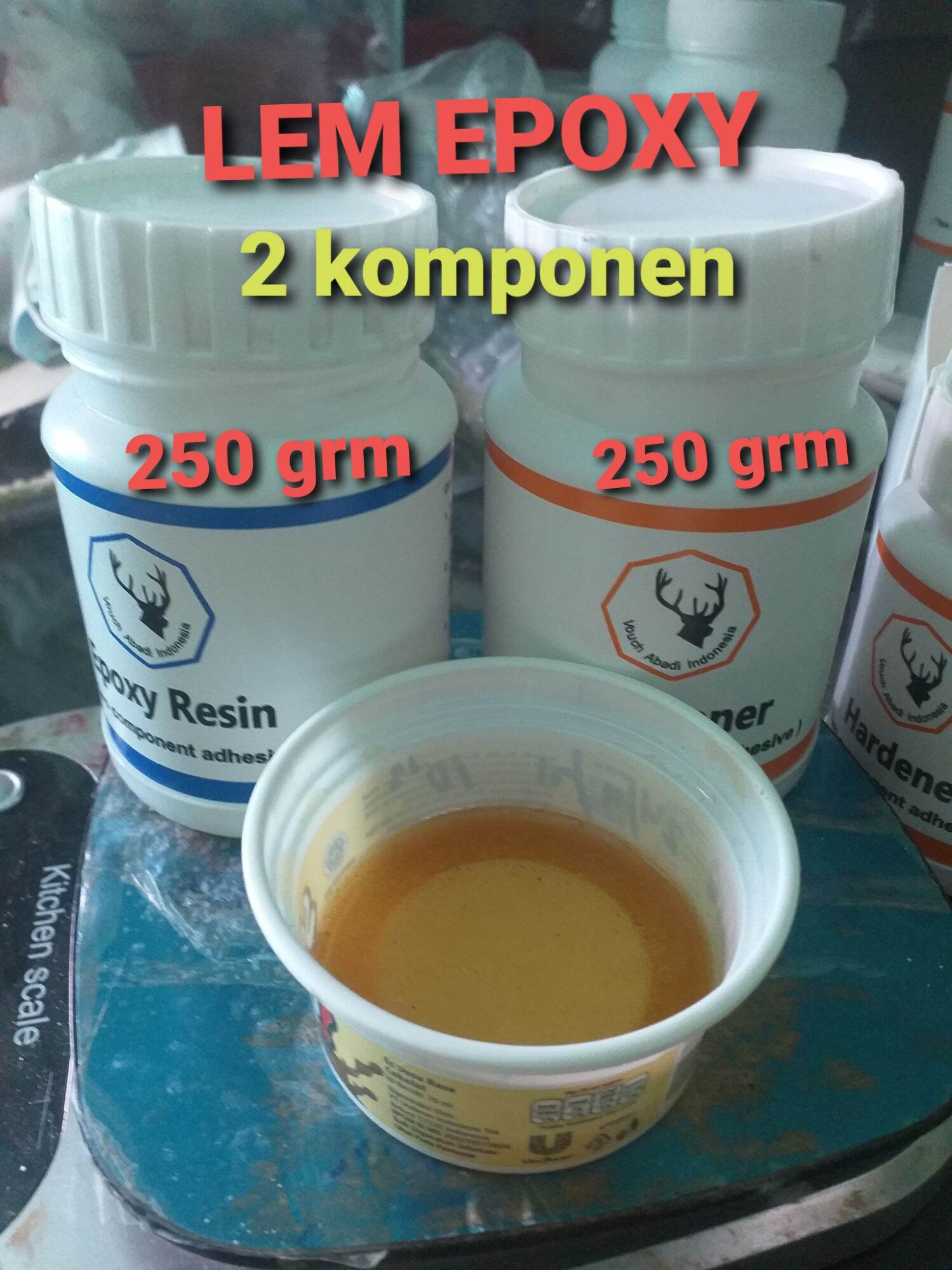 LEM EPOXY 2 KOMPONEN 500 GRM | Lazada Indonesia