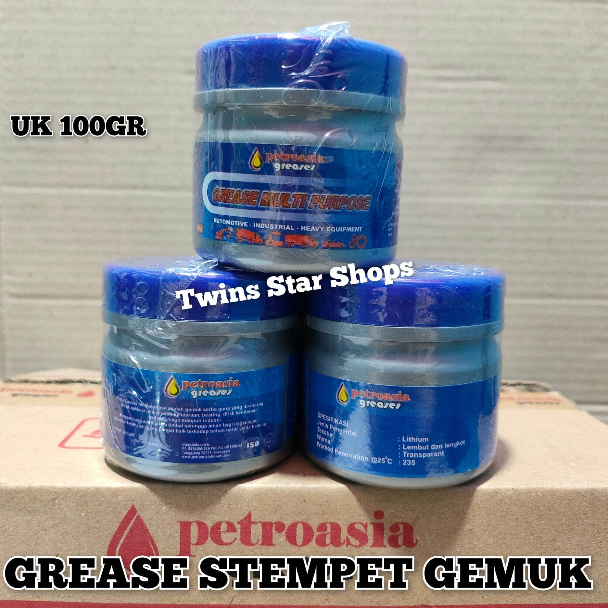 Grease Multi Purpose Gemuk Stempet Petroasia Warna Biru 100gr Pelumas ...