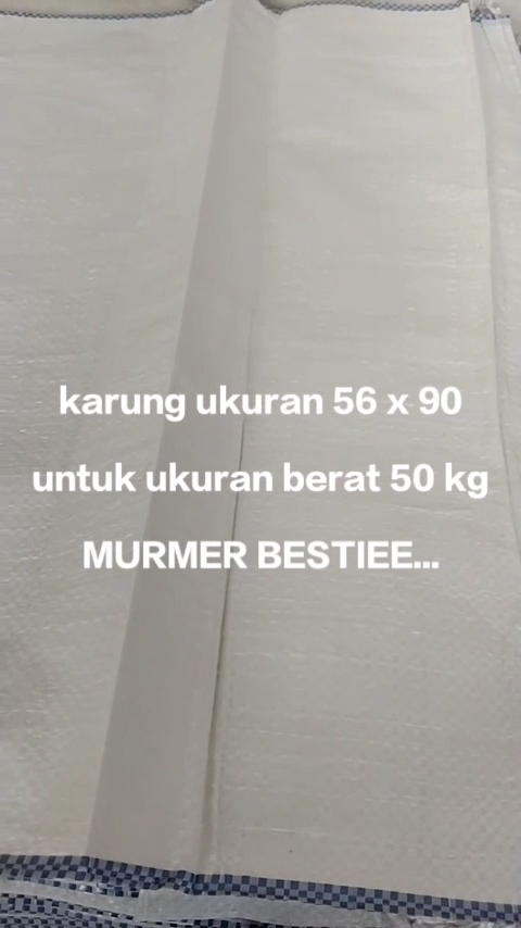Karung Beras 50Kg Murah isi 10 Lembar Karung 50Kg Karung Ukuran 56 x 90 ...