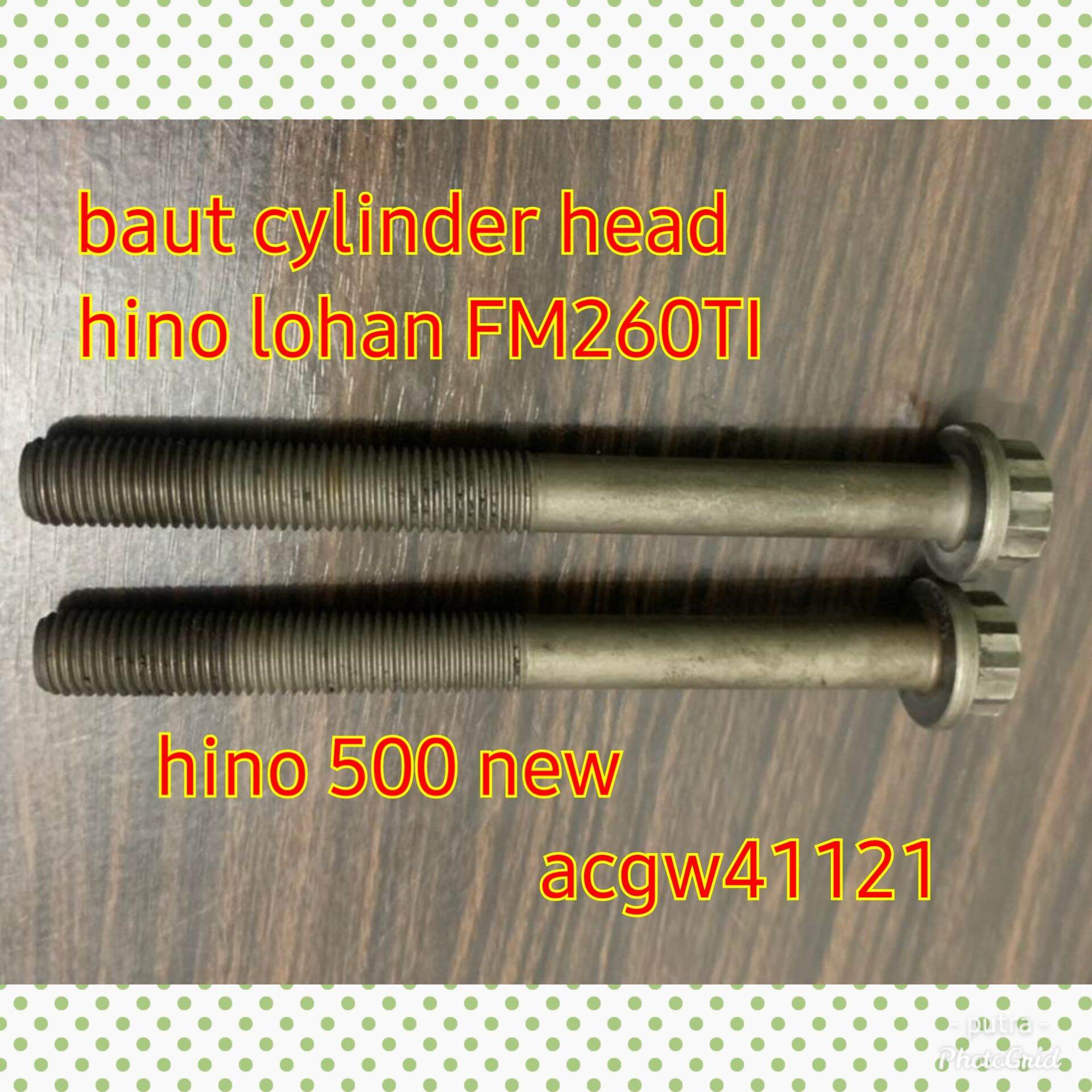 BAUT CYLINDER HEAD BAUT KOP HINO LOHAN HINO 500 NEW ASLI | Lazada Indonesia