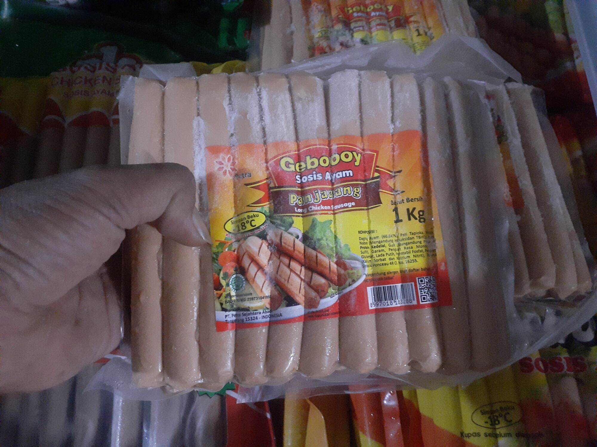 sosis gebooyku 1kg isi 30pcs/sosis bakar/sosis goreng/sosis goreng ...