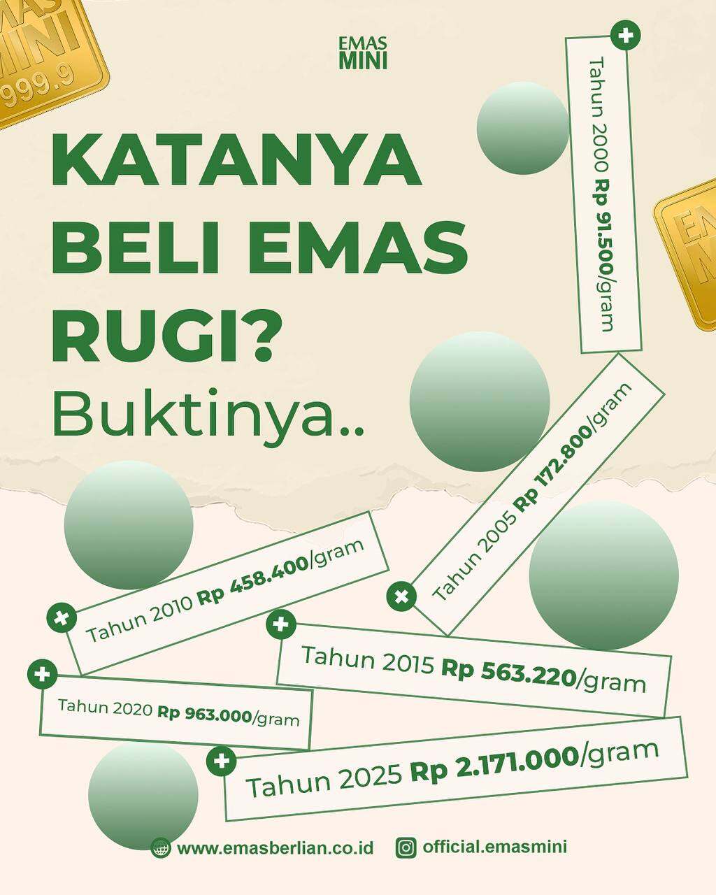Emas mini gold 0,1gr logam mulia | Lazada Indonesia