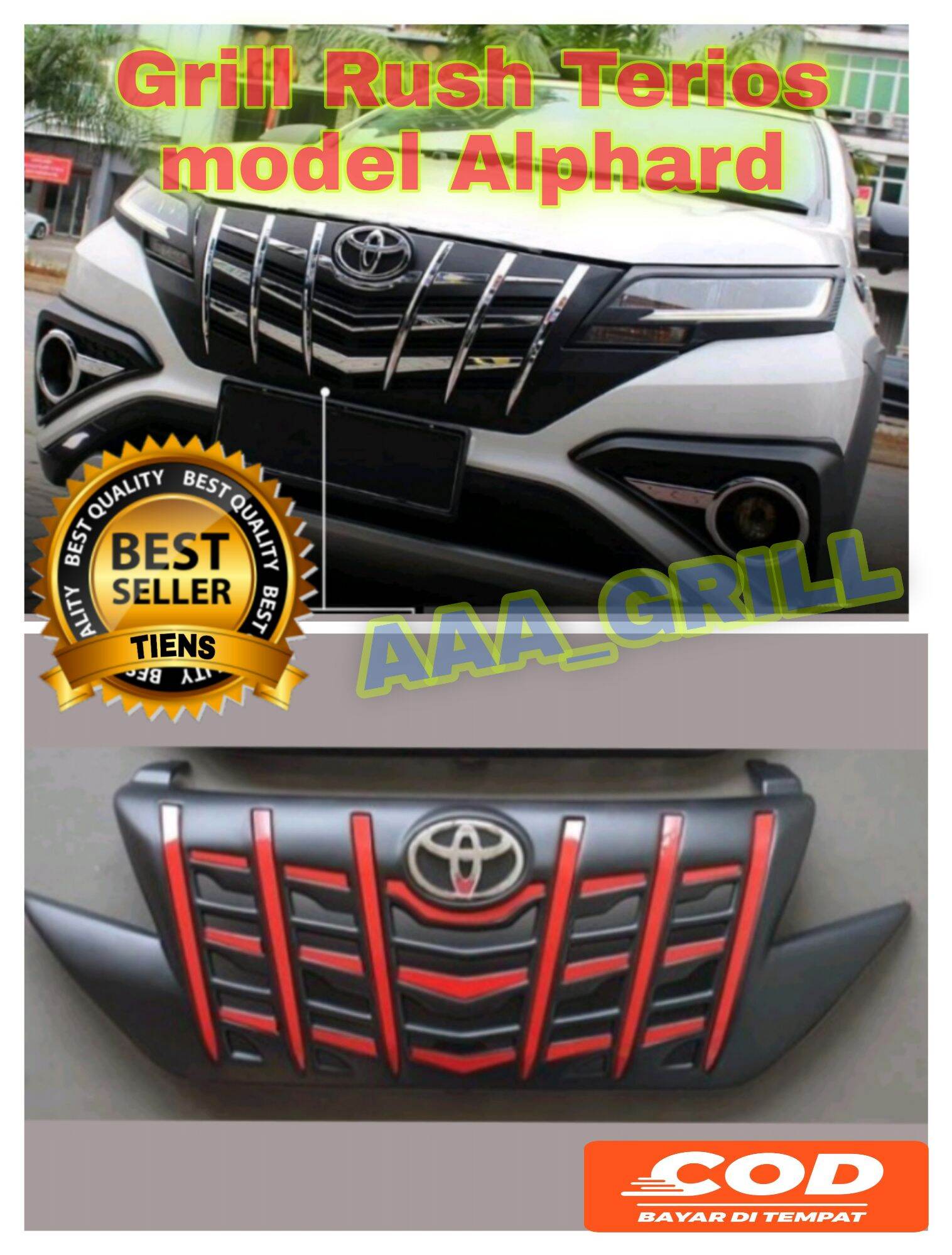 Grill Rush Terios tahun 2019-2021 model Alphard | Lazada Indonesia
