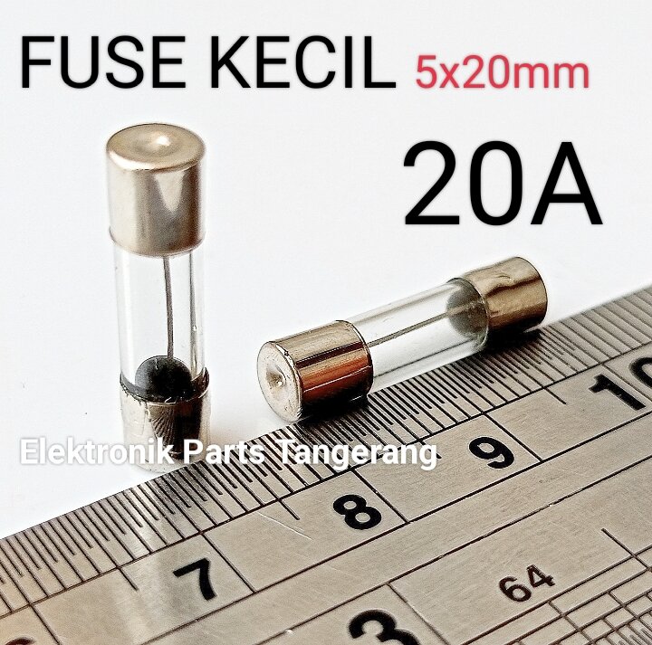 (5 PCS) FUSE SEKRING 20A TABUNG KECIL 5X20mm FUSE SIKRING 20 AMPERE ...