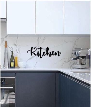 Papan Akrilik Hiasan Dapur Tulisan Kitchen / Sign Board Acrylic Kitchen ...