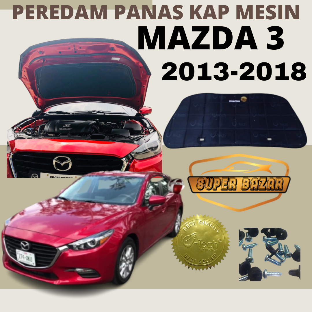 Vtech peredam panas kap mesin mobil MAZDA 3 | Lazada Indonesia