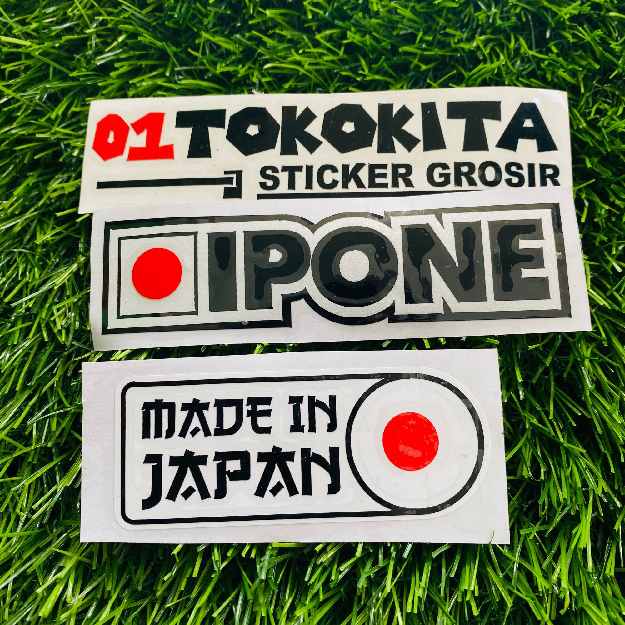 Sticker cutting made in japan stiker cuting ipone logo bendera jepang ...