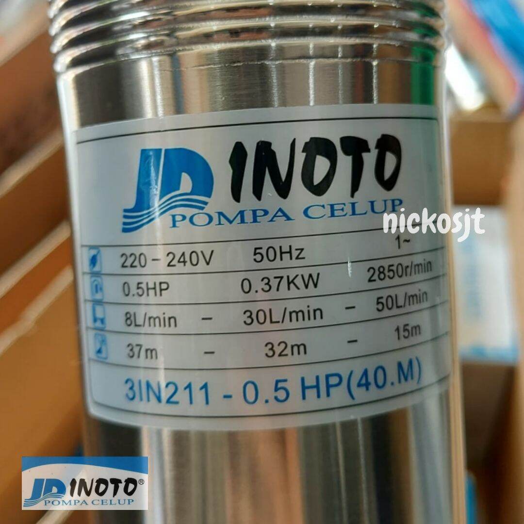 Pompa Submersible Inoto 3in 3" Pompa Celup satelit + CONTROL BOX ...