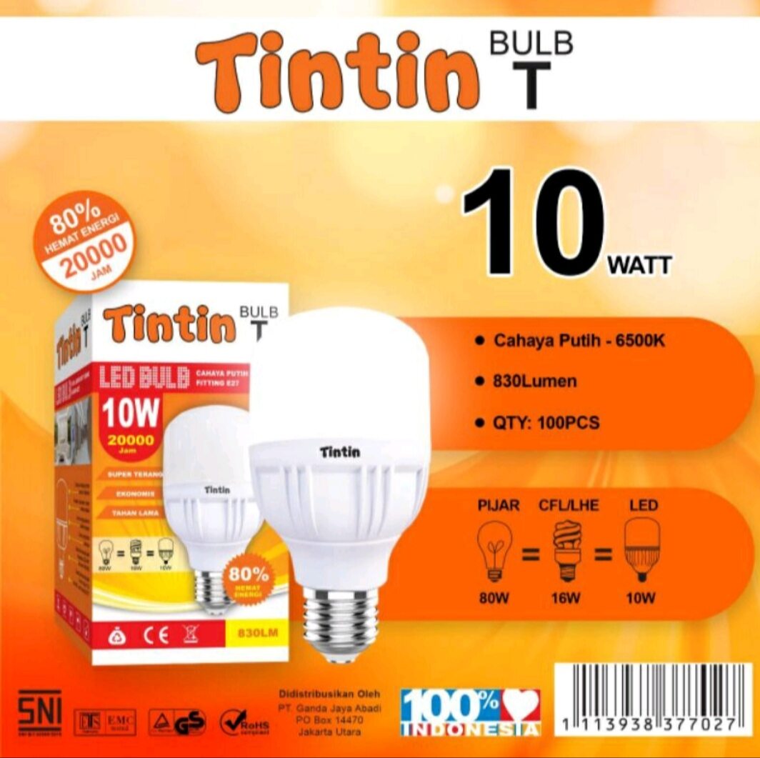 lampu tintin Led kapsul 10watt | Lazada Indonesia