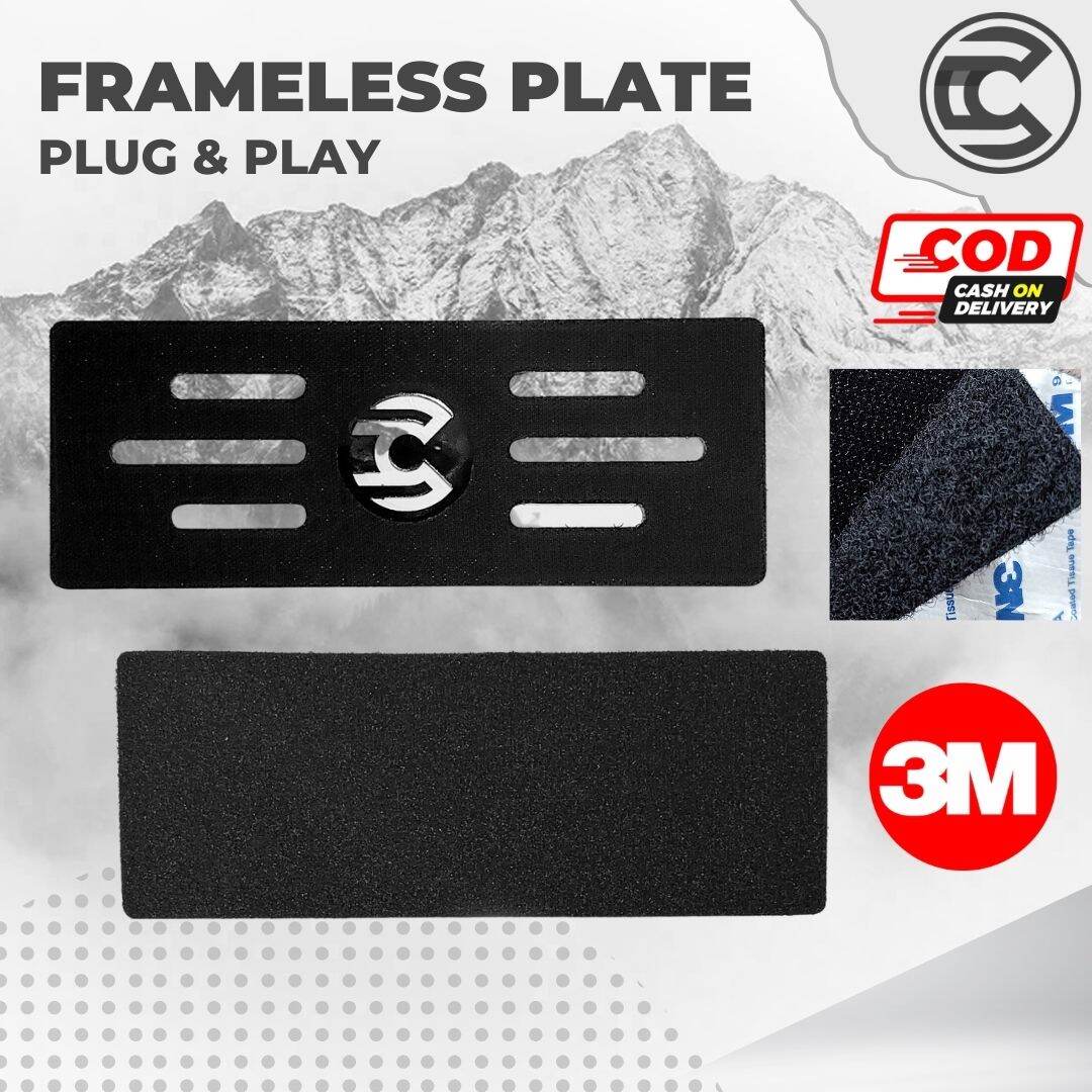 FRAMELESS PLATE Dudukan Plat Nomor Motor / Framelessplate Motor / Cover ...