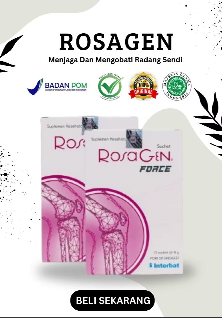 Promo Rosagen Original isi 15 sachet Menjaga Mengobati Radang Sendi ...