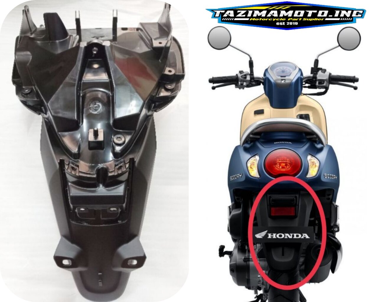 Spakbor belakang Scoopy fi es new k2f 2020 2021 2022 merk WIN | Lazada ...