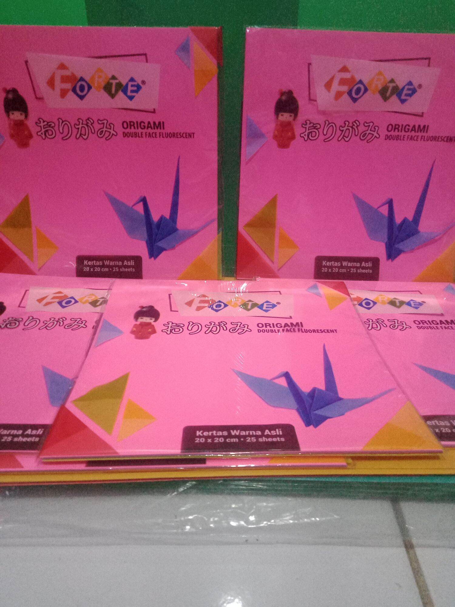 kertas origami asturo depan belakang ukuran 20x20 | Lazada Indonesia