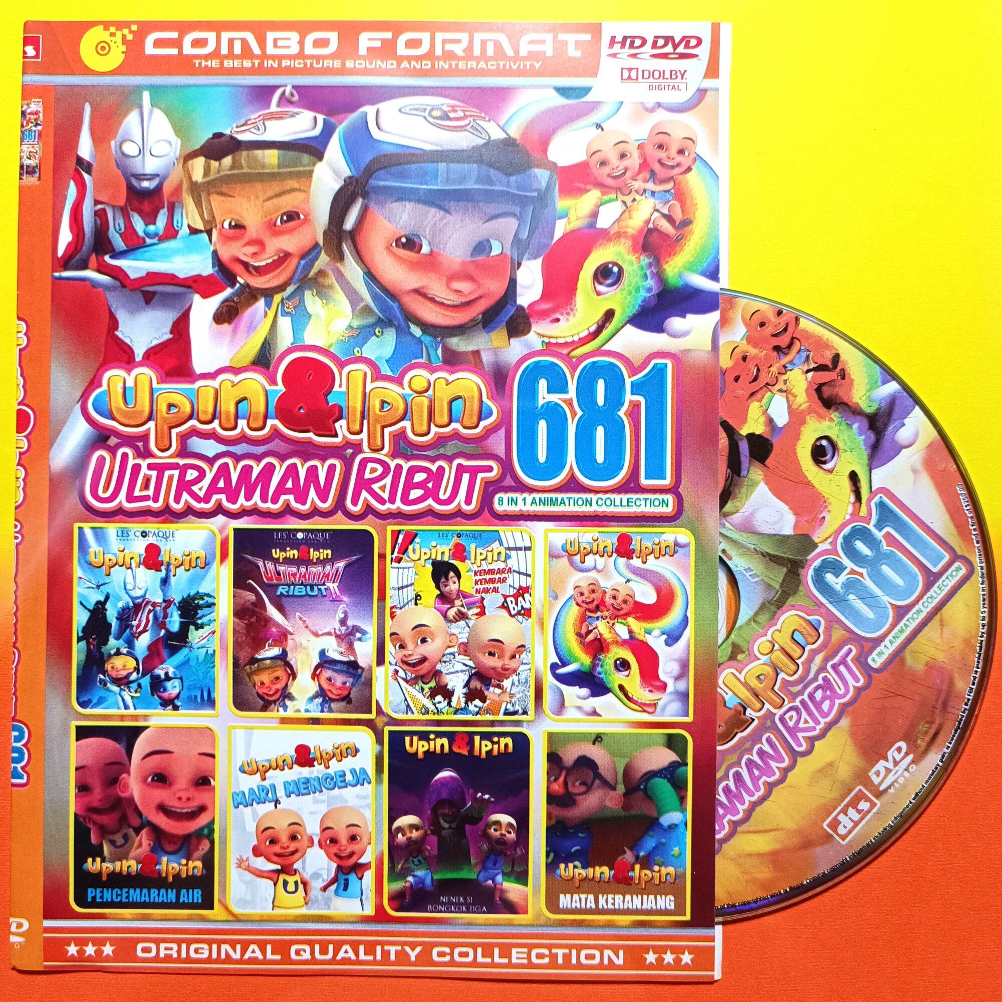 KASET FILM DVD KARTUN ANAK: UPIN & IPIN VOLUME 681 ULTRAMAN RIBUT. | Lazada Indonesia