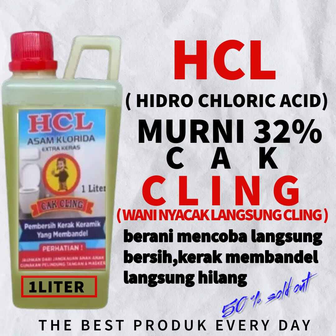 CAK CLING HCL murni 32% MURNI TANPA CAMPURAN ,hcl pembersih bekas semen ...