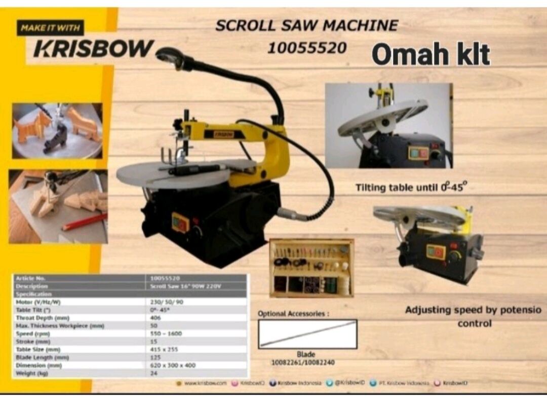 gergaji scroll saw machine krisbow original resmi | Lazada Indonesia