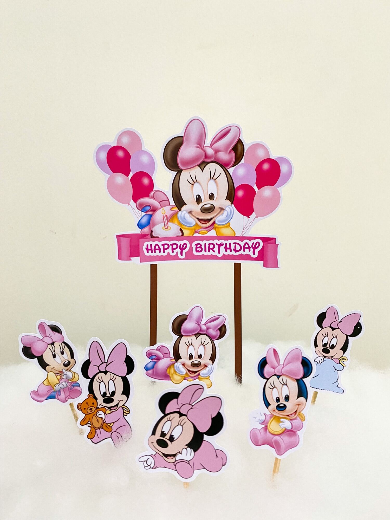 TOPPER MINNIE MOUSE / CAKE TOPPER MINNIE MOUSE / TOPPER KUE MINNIE ...
