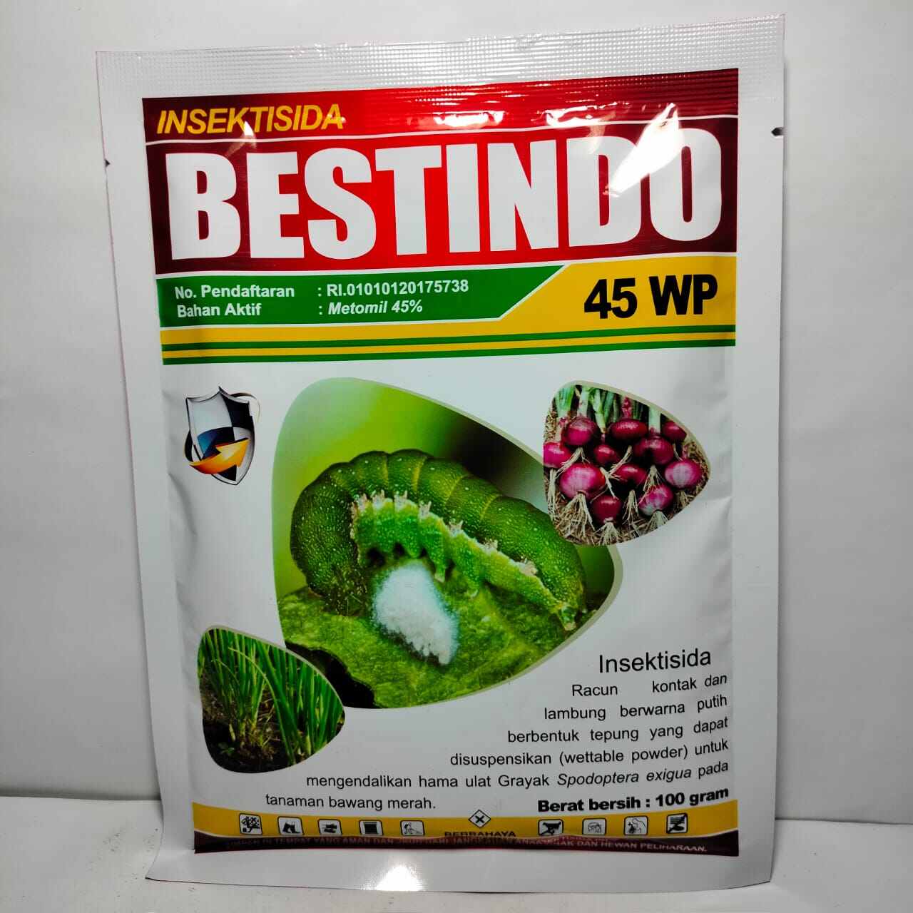 Bestindo 45WP 100gram Insektisida Bahan aktif Metomil Pembasmi Hama ...