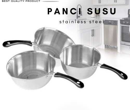 Panci Susu Milk Pot 18cm / 20cm panci susu Stainless Steel Milk Pan ...