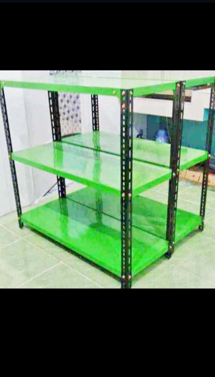 rak besi siku lubang rak serbaguna 3 susun PANJANG 100 LEBAR 40 TINGGI ...