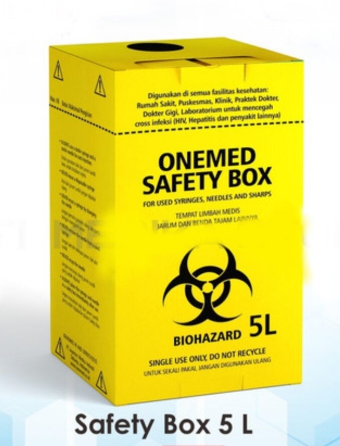 Safety Box 5 Liter | Tempat Sampah Medis | Lazada Indonesia