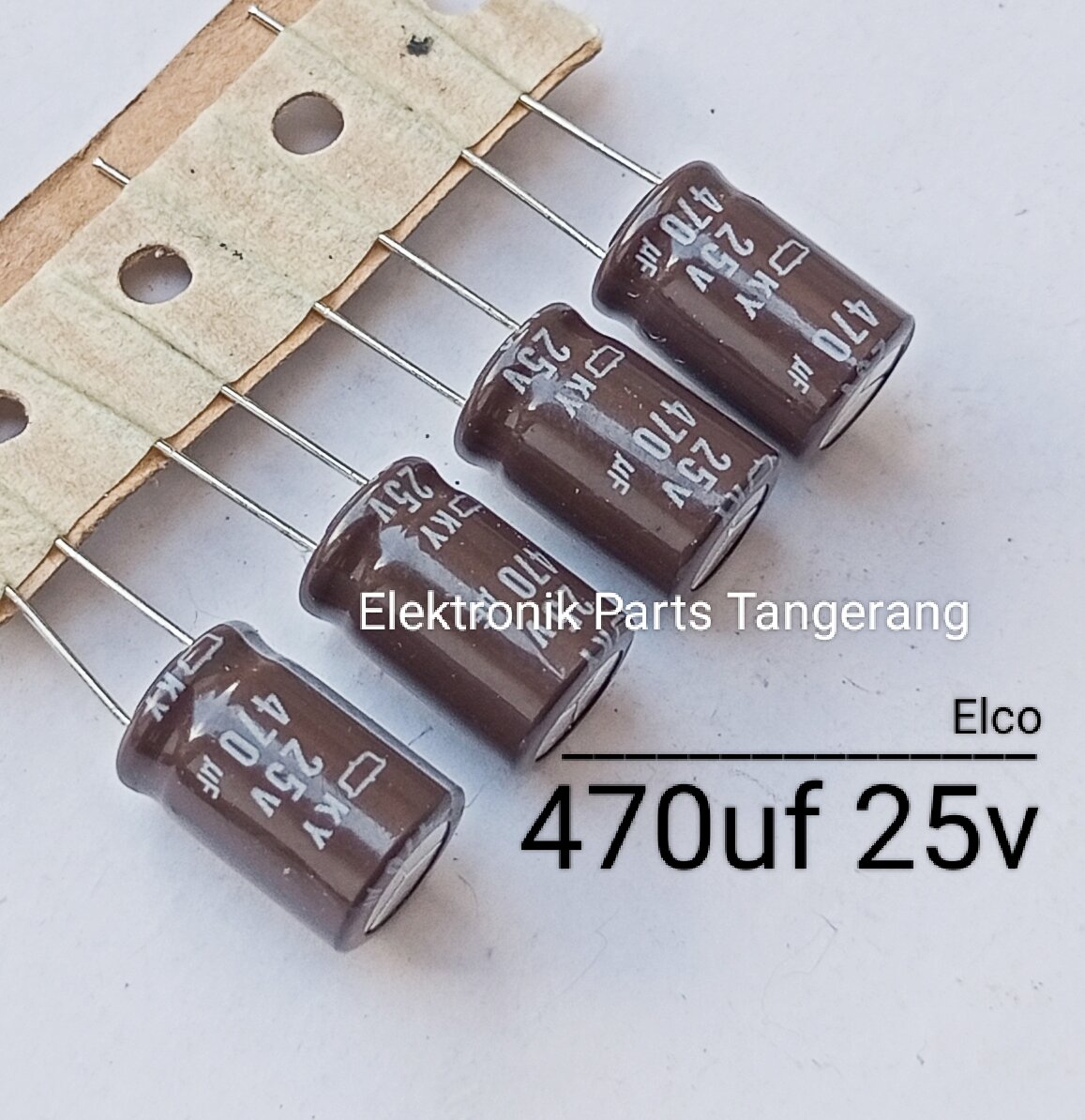 (10 Buah) KAPASITOR ELCO 470UF 25V CAPACITOR ELCO 470UF 25V KAPASITOR ...