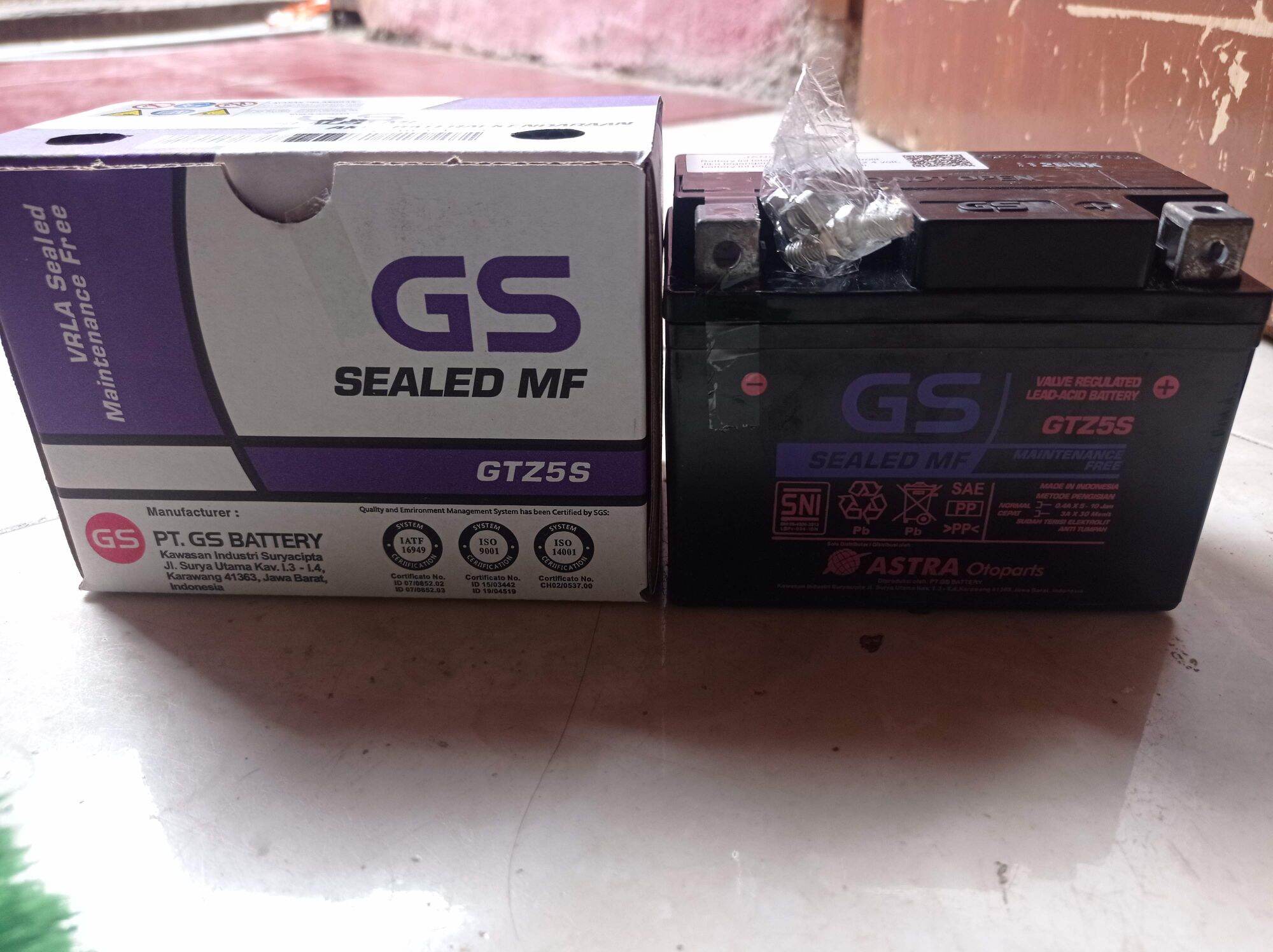 AKI GS ASTRA GTZ5S accu gs astra UNIVERSAL barcode bisa di scan ...