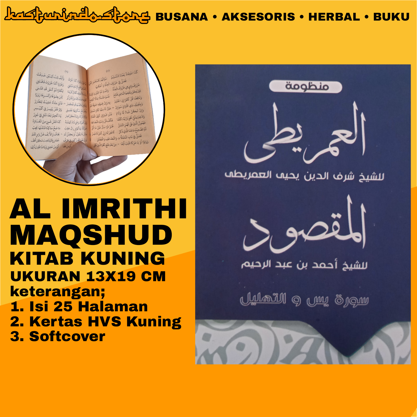 Buku Kitab Al Imrithi dan Al Maqshud Ukuran 13X19 Cm | Lazada Indonesia