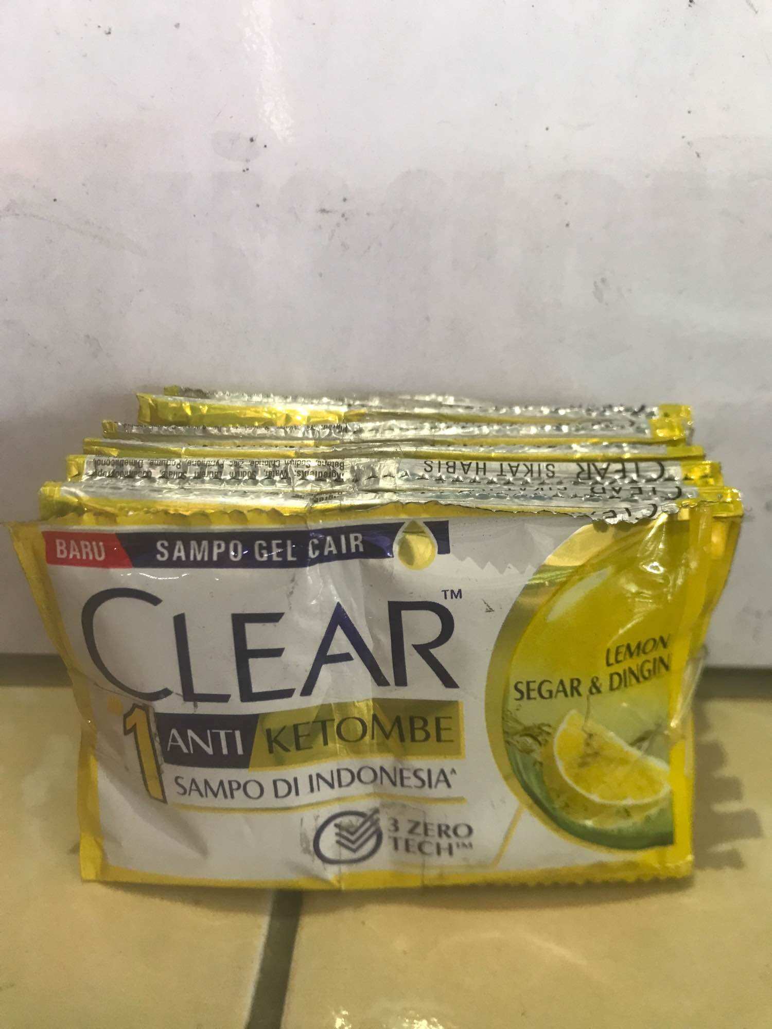 Shampoo clear sachet / 1 renteng 12 pcs | Lazada Indonesia