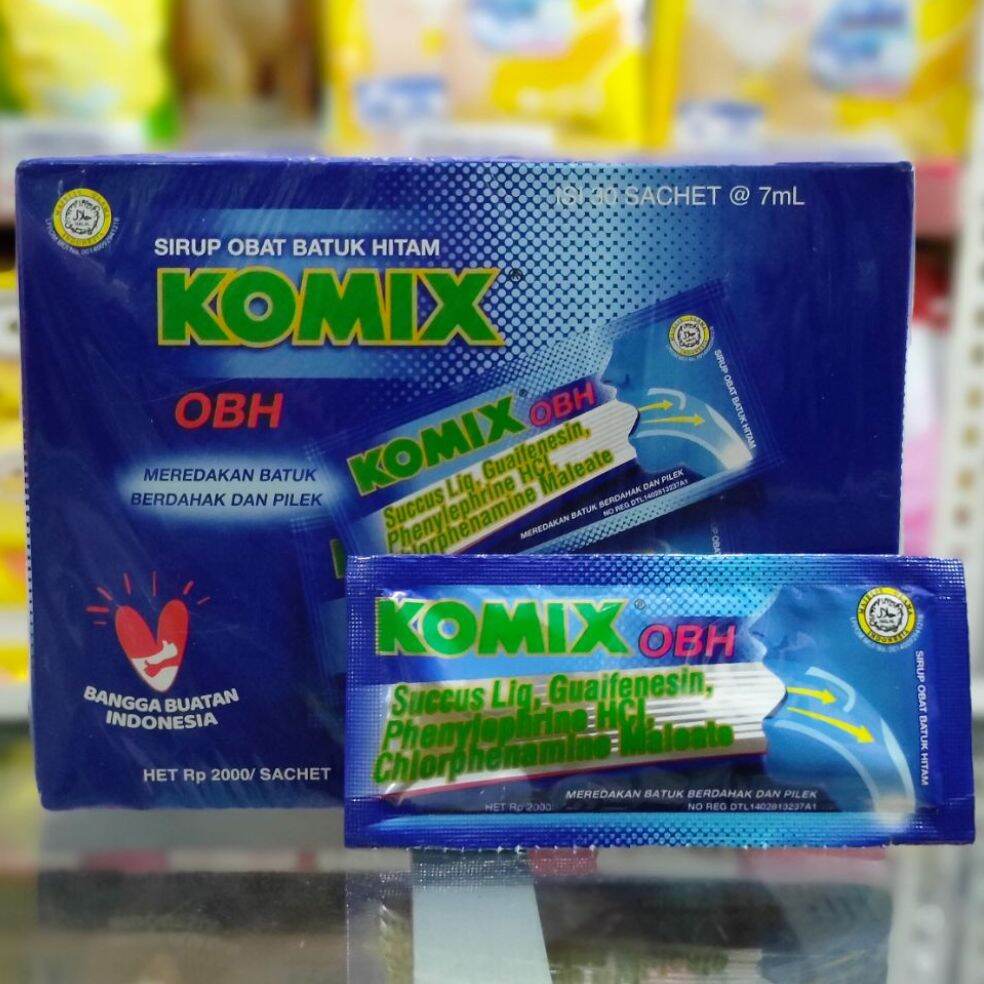 KOMIX OBH SACHET 7 ML / OBAT BATUK BERDAHAK KOMIX OBH 7ML / KOMIX BIRU ... KOMIX OBH SACHET 7 ML / OBAT BATUK BERDAHAK KOMIX OBH 7ML / KOMIX BIRU ...