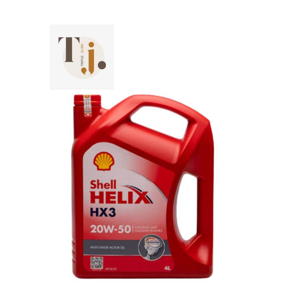 Shell Helix HX3 20w-50 4 Liter Original Shell Scan Barcode | Lazada ...