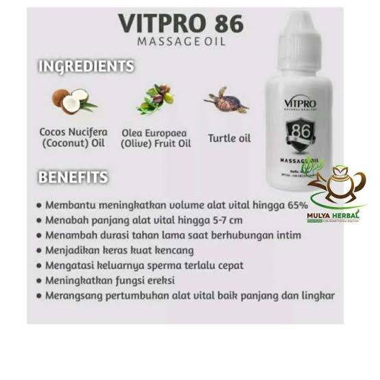 Vitpro 86 Massage Oil Spray - Minyak Pijat Oles Pria BPOM RI bisa bayar ...