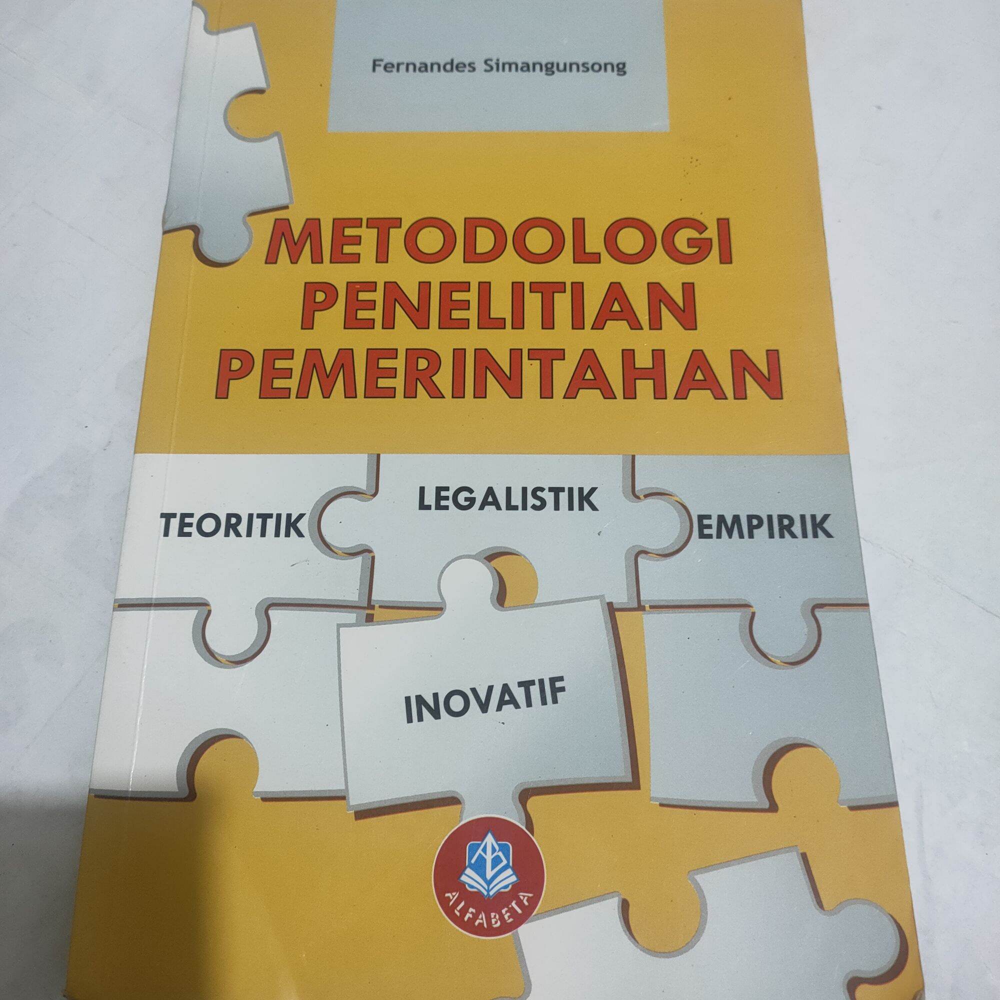 BUKU MURAH METODOLOGI PENELITIAN PEMERINTAHAN FERNANDES SIMANGUNSONG ...