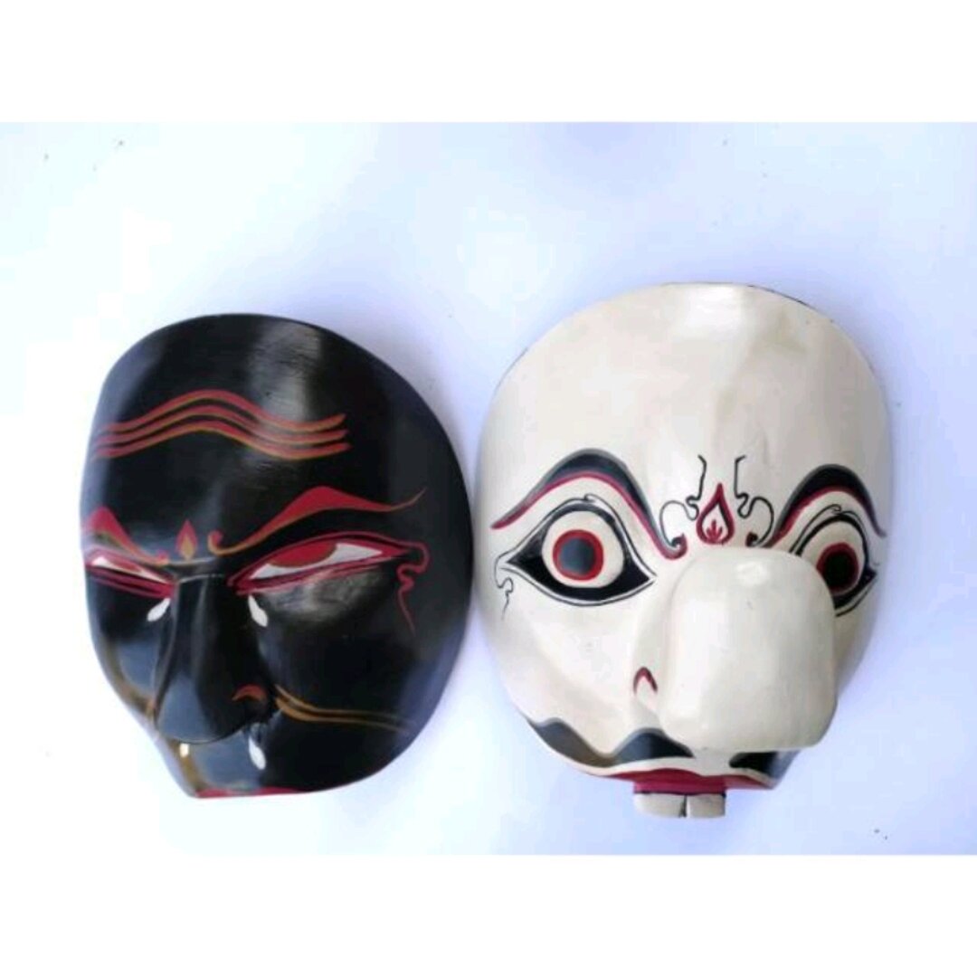 SATU SET TOPENG PENTHUL PENTUL TEMBEM BAHAN KAYU | Lazada Indonesia