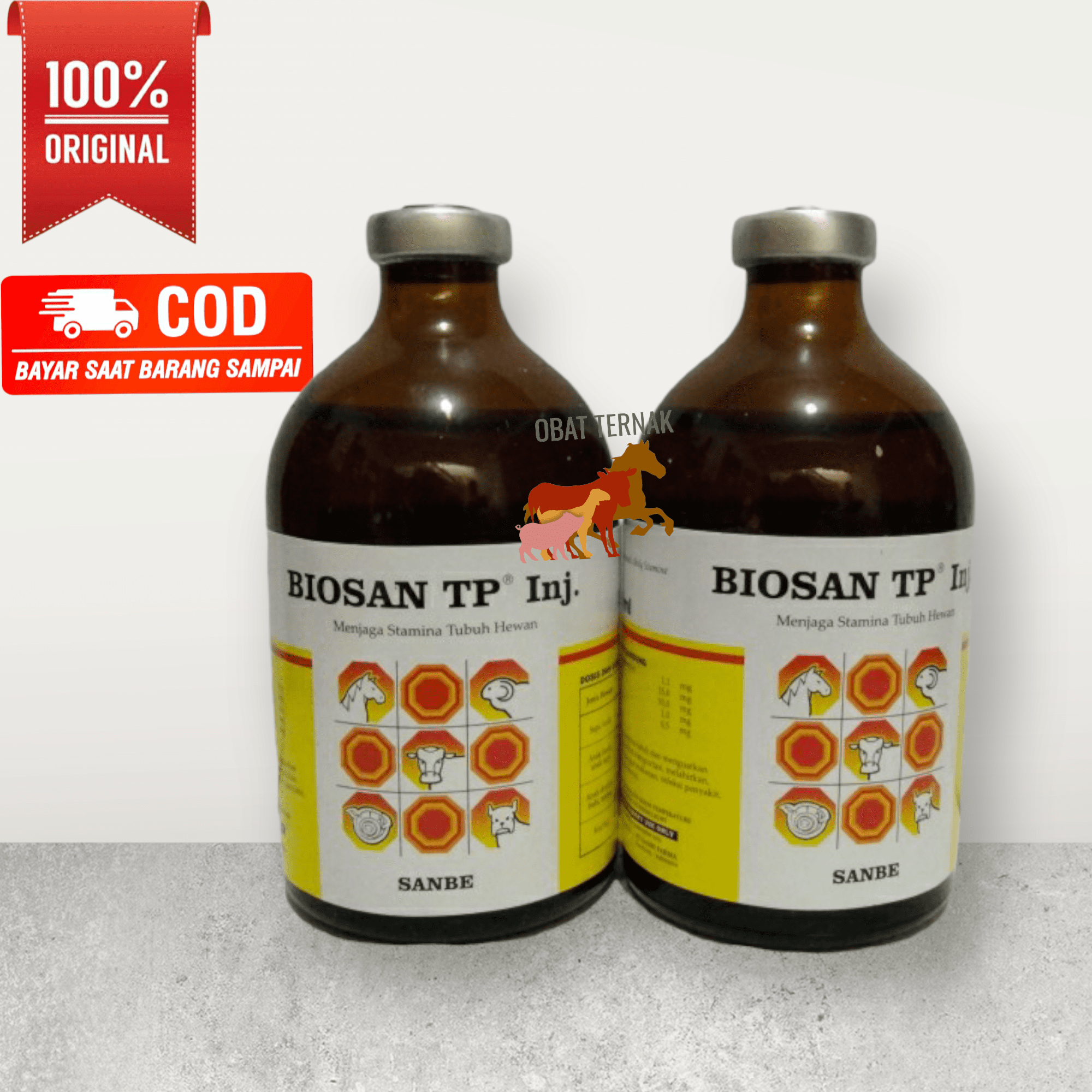 BIOSAN TP INJ 100 ML Peningkat Stamina Daya Tahan Tubuh Hewan Sapi Kambing Kucing | Lazada Indonesia