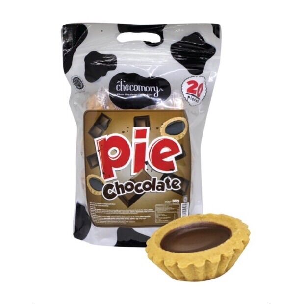 Chocomory Pie isi 20pcs Rasa Cokelat / Cookies N Cream Pia Oleh-oleh ...